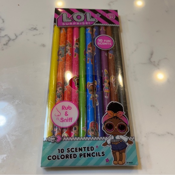 Toys | Lol Surprise 1 Fun Scented Colored Pencils Rub N Sniff New In ...